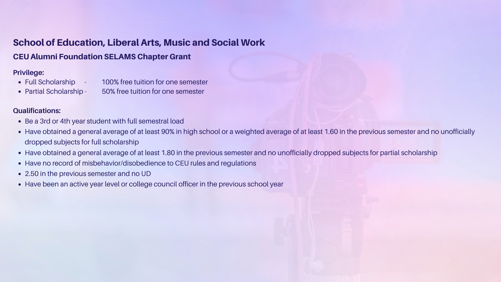 CEU | Admission Subpages